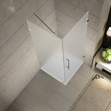 Aston Aquadica 30"x 72" Hinged Frameless Shower Enclosure & Reviews | Wayfair